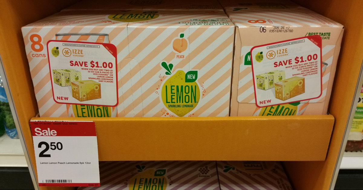Target: Lemon Lemon Sparkling Lemonade 8 Pack As Low As $1.38 - Just 17 ...
