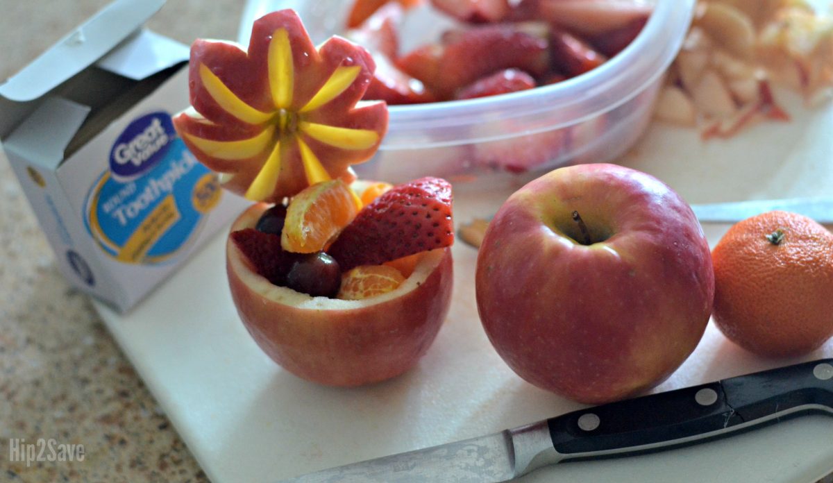 DIY Apple Fruit Bowls (Unique Way to Serve Fruit)