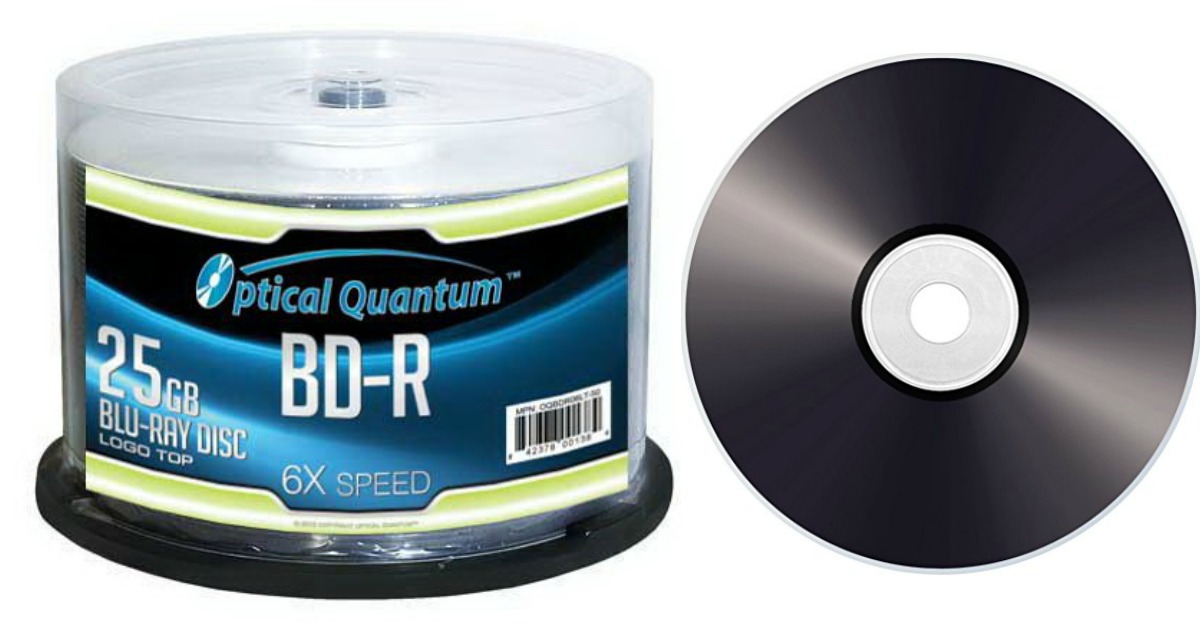 Amazon: Optical Quantum 25GB Recordable Blank Blu-ray Discs 50-Pack ...