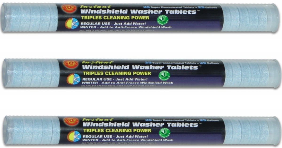 Amazon: 303 Instant Windshield Washer 25-Tablets Only $10.24 Shipped
