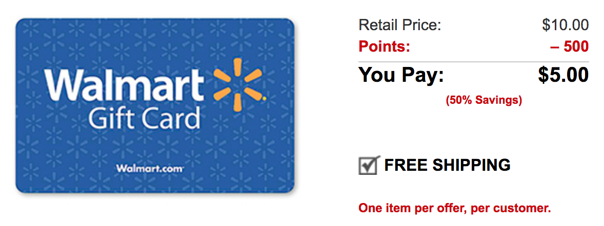 Hurry! Verizon Smart Rewards: $10 Walmart Gift Card ONLY $5