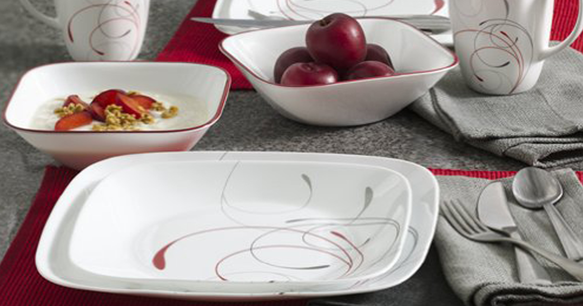 Corelle Livingware 5-Piece Pasta Set Only $7 + Dinnerware 16-Piece Set ...