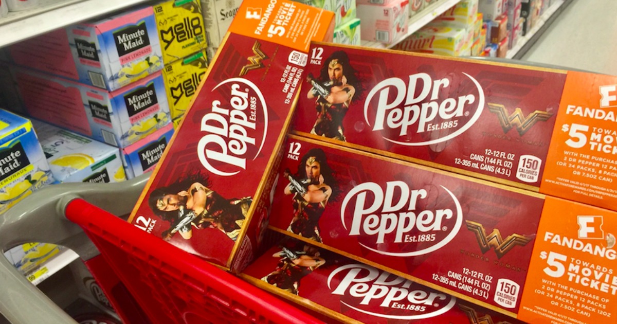 Target: FOUR Dr. Pepper 12-Packs AND TWO Free $5 Fandango Movie Tickets ...