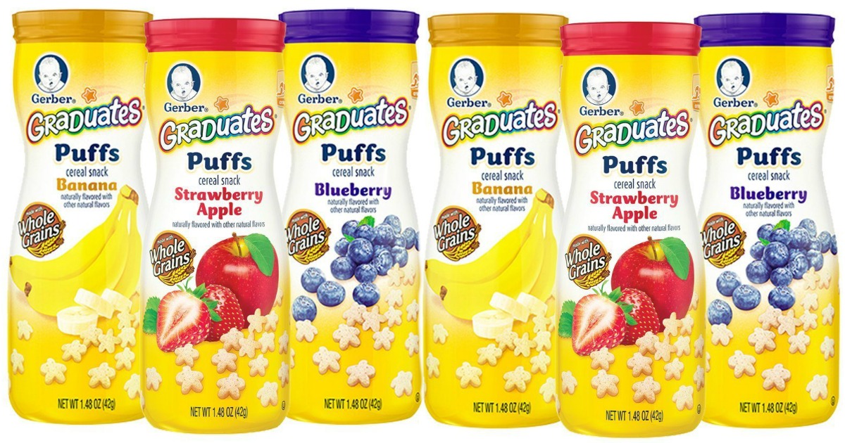 Amazon Prime: Gerber Graduates Puffs 6-Ct Only $7.98 Shipped (Just $1. ...