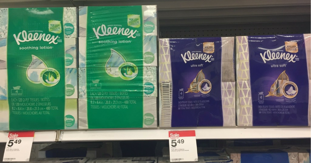 Target: Kleenex 4 Pack Bundles Only $2.92 Each (Just 73¢ Per Box)