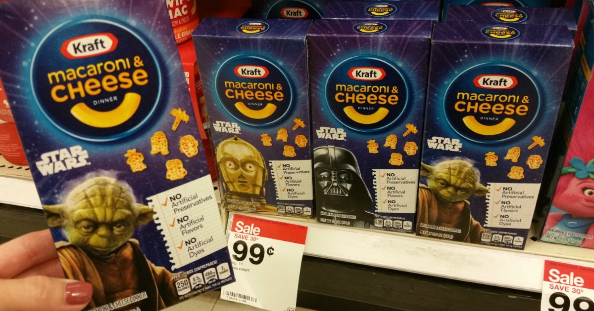 Target: Star Wars Kraft Macaroni & Cheese ONLY 74¢ - No Coupons Needed
