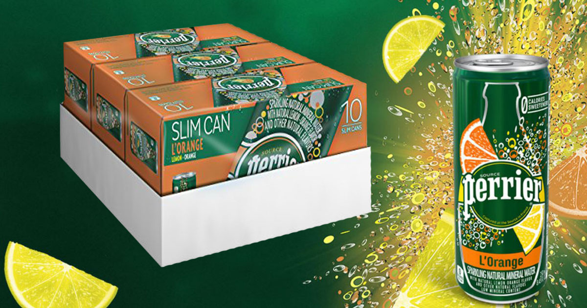 Amazon: Perrier Sparkling Mineral Water 30-Count Cans Just $10.95 Shipped