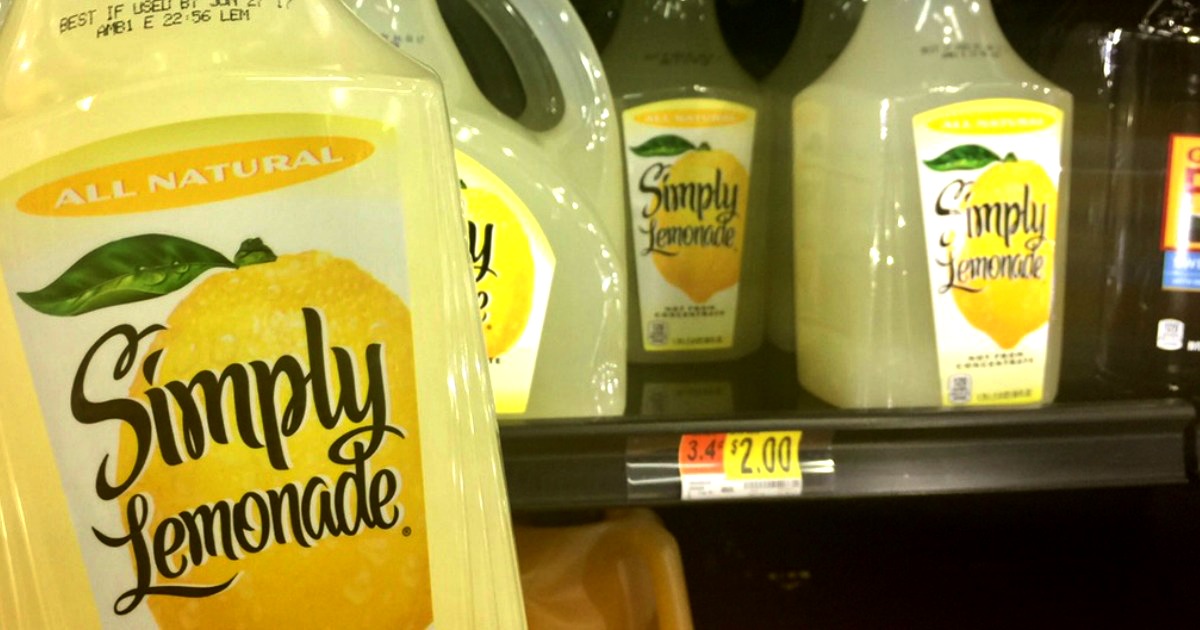 New $0.75/1 Simply Lemonade or Juice Drinks Coupon = Only $1.25 at Walmart