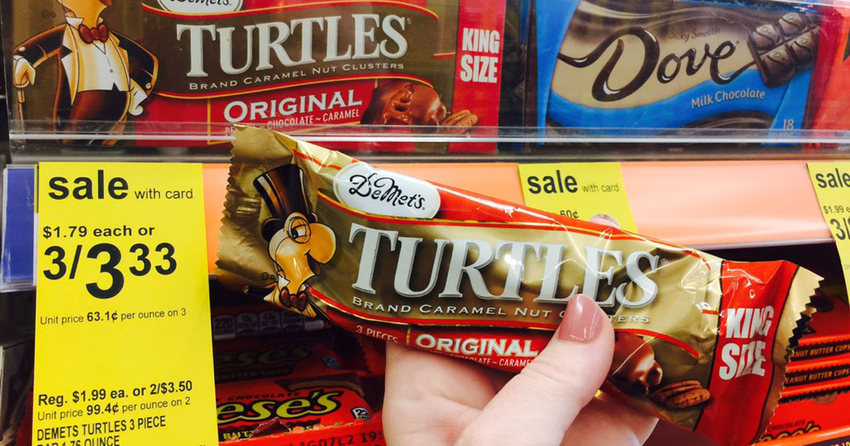 New $1/2 Turtles Bars Coupon = King Size Bars Just 61¢ Each At Walgreens