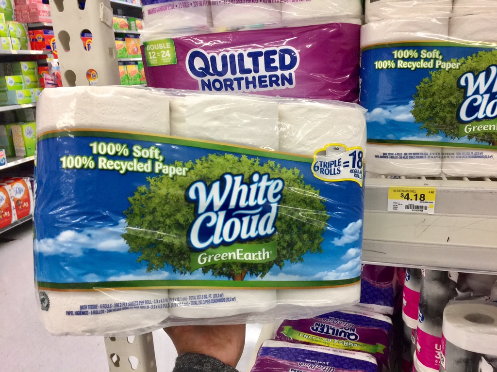 Walmart Shoppers! White Cloud Bath Tissue 6 TRIPLE Rolls ONLY $3.18