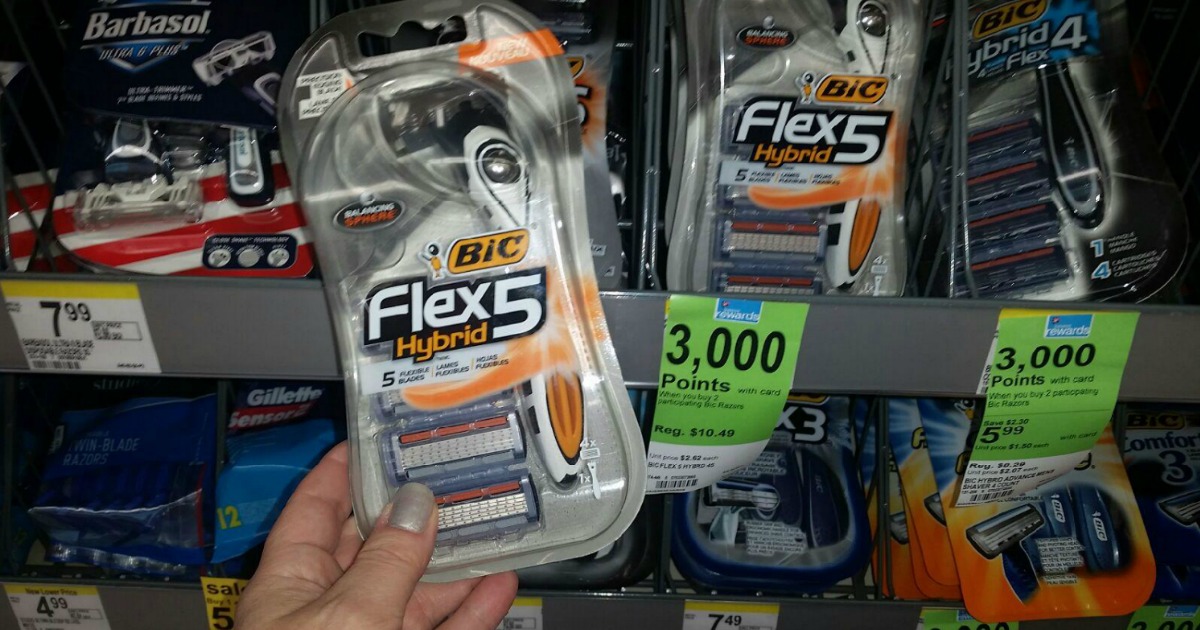 Walgreens: Flex 5 Hybrid Razor 4-Pack Only $4.99 and Bic Soleil 2-Pack ...