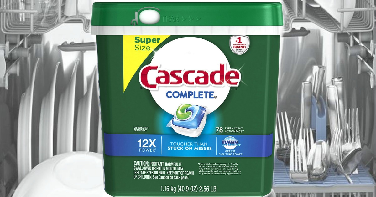 Amazon: Cascade Complete Dishwasher ActionPacs 78-Count Only $12.12 ...