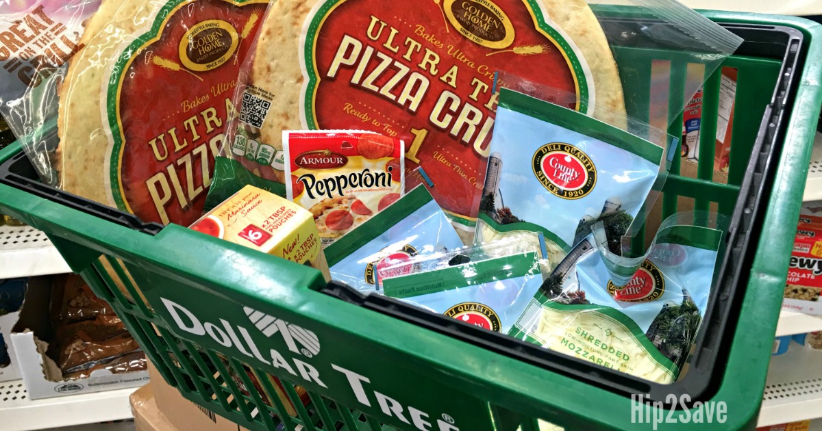 Dollar Tree Pizza Night (Each Ingredient Just $1) | Hip2Save