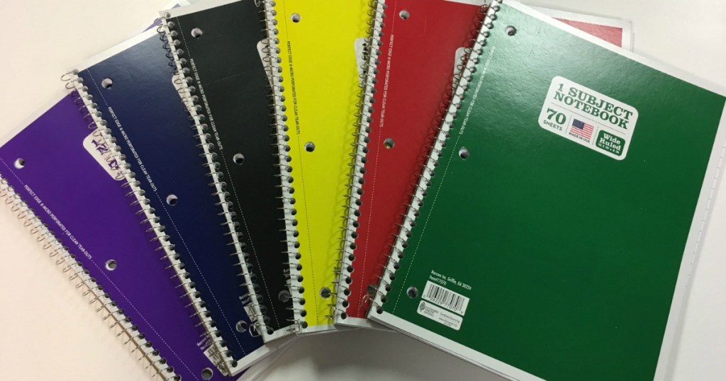 WOW 1 Subject Notebooks Only 25 Each On Walmart WOW 1 Subject Notebooks Only 25 Each On Walmart