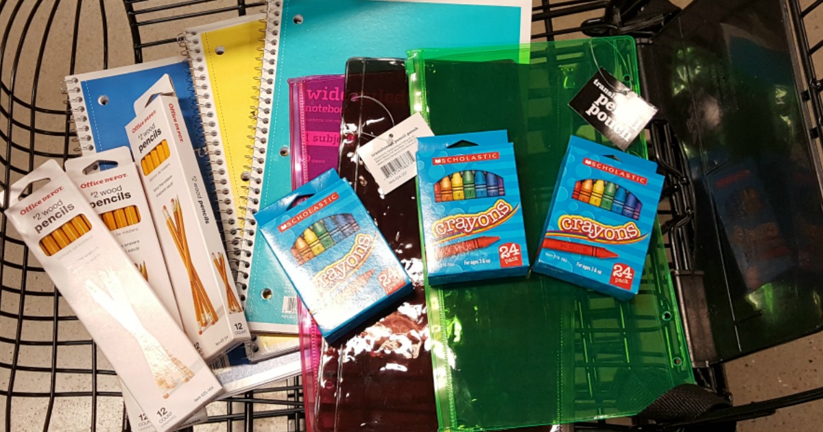 Office Depot/OfficeMax: Pencils, Crayons, Notebooks & MORE ONLY 1¢ Each