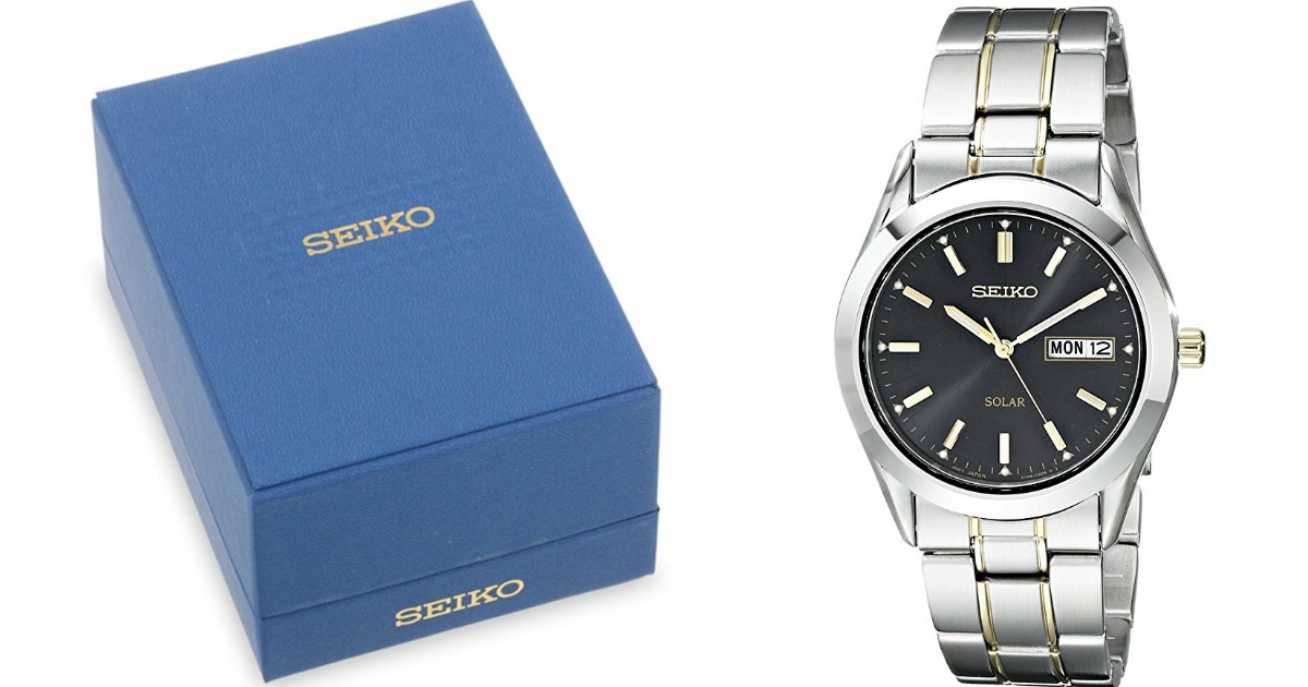 Amazon: Seiko Men's Solar Watch Only $57 Shipped (Regularly $215 ...
