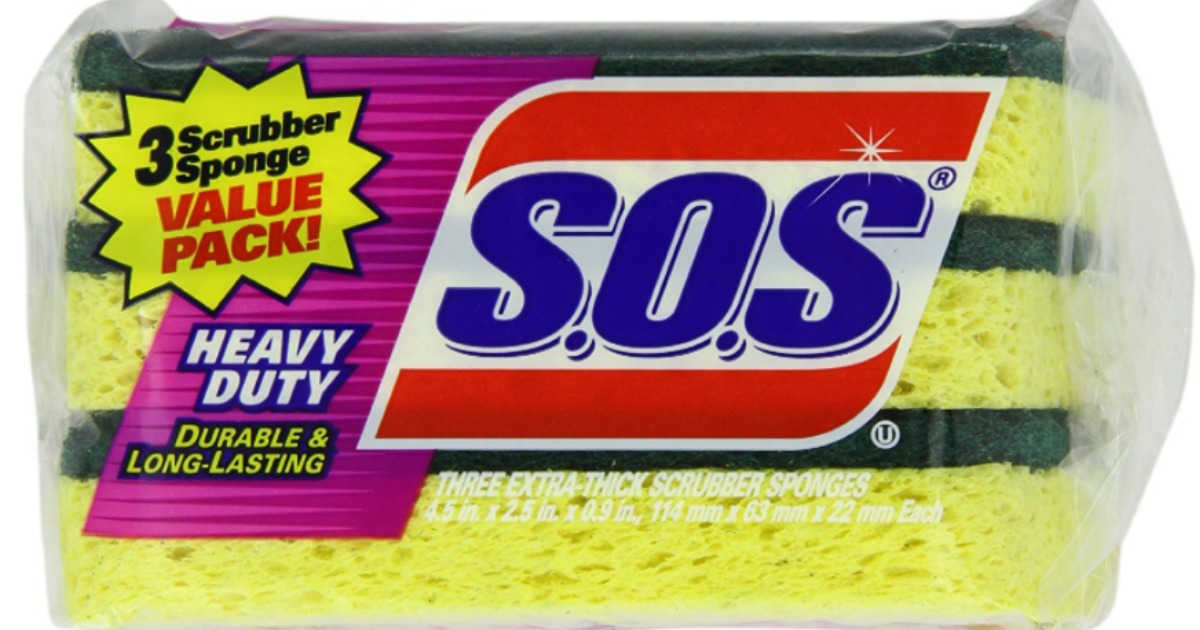 Walmart: S.O.S. Heavy Duty Scrubber Sponges 24-Pack Just $10.53 (Only ...