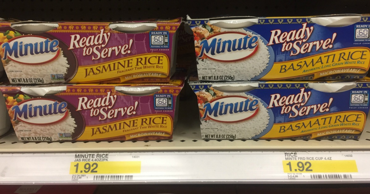 $1/2 Minute Rice Ready to Serve Products Coupon = 2-Packs Only 85¢ Each ...