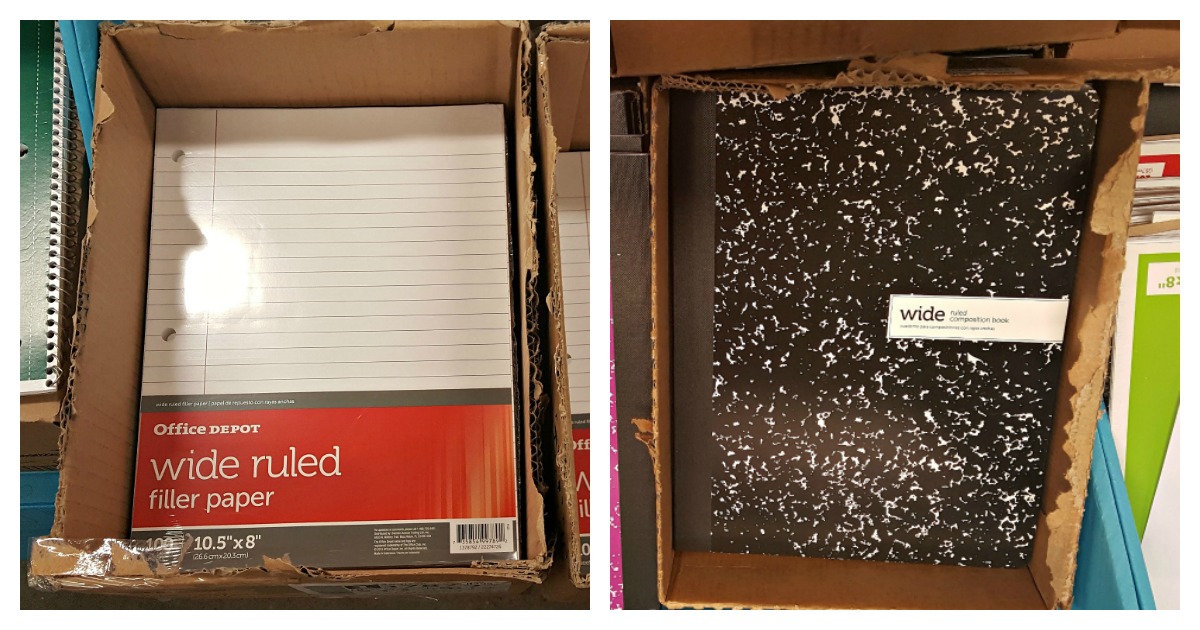 Office Depot/OfficeMax: Notebooks, Glue, Pencils AND Rulers ONLY 1¢ Each
