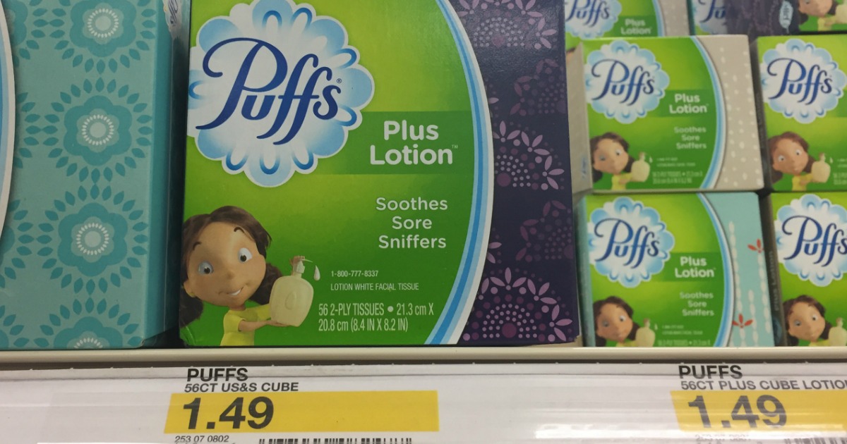 2 Puffs Tissue Coupons = 56-Count Box Just 24¢ at Target