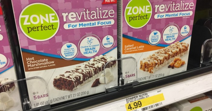 Target: ZonePerfect Revitalize Bars 5-Count Box Only $2.24 (Just 45 ...