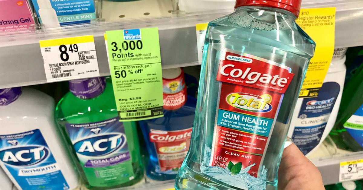 Walgreens: Colgate Mouthwash 75¢ Each (After Rewards)