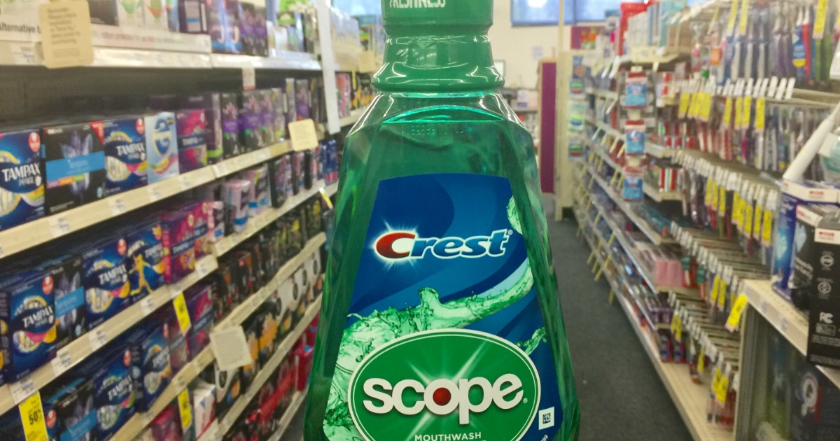 CVS Shoppers! Crest Scope Mouthwash 1-Liter ONLY 79¢ (After Rewards)