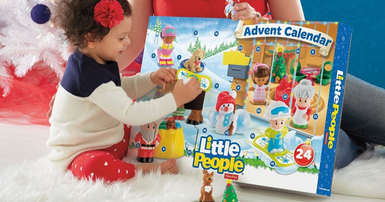 Fisher Price Little People Advent Calendar AND Christmas Nativity Set ...