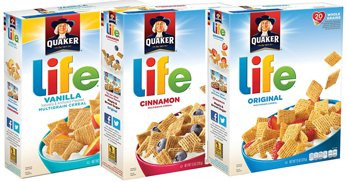 Amazon: FOUR Quaker Life Cereals Just $7.08 Shipped