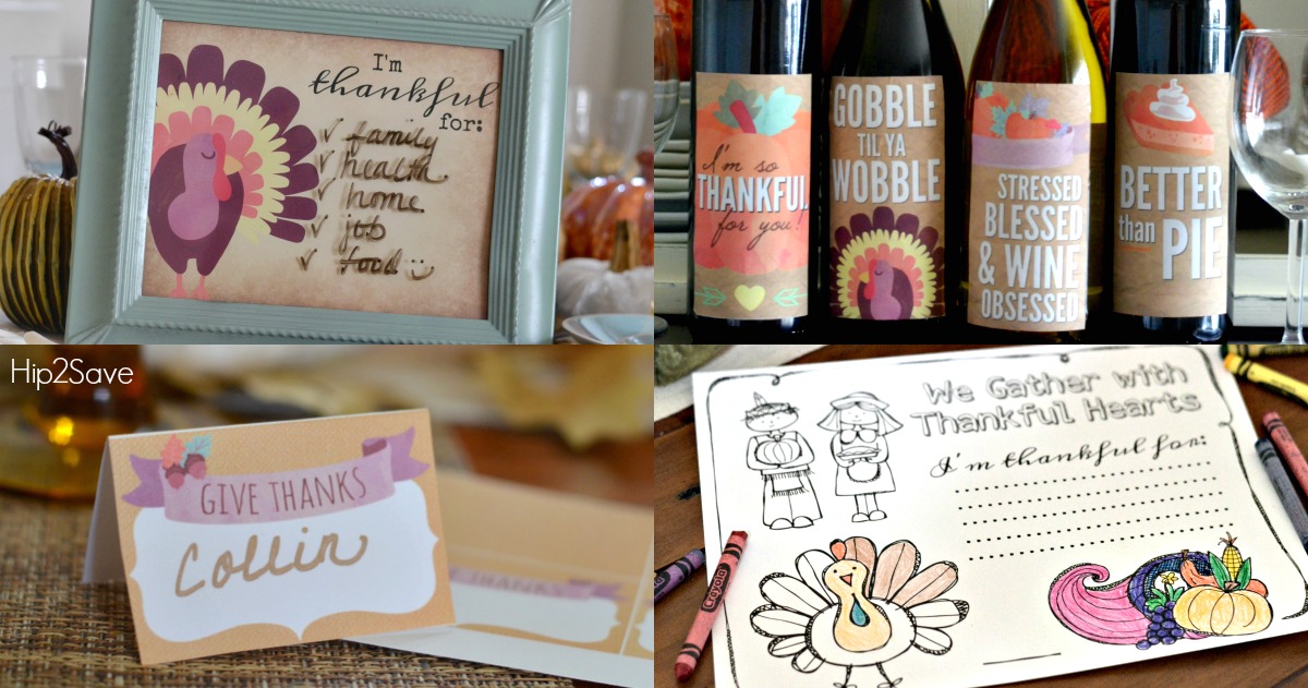 FREE Printable Thanksgiving Countdown & Art Prints