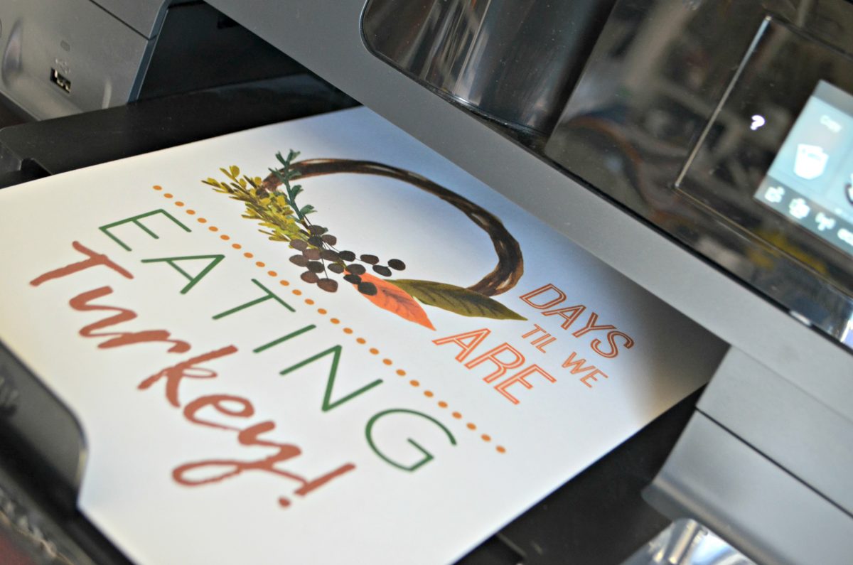 FREE Printable Thanksgiving Countdown & Art Prints • Hip2Save