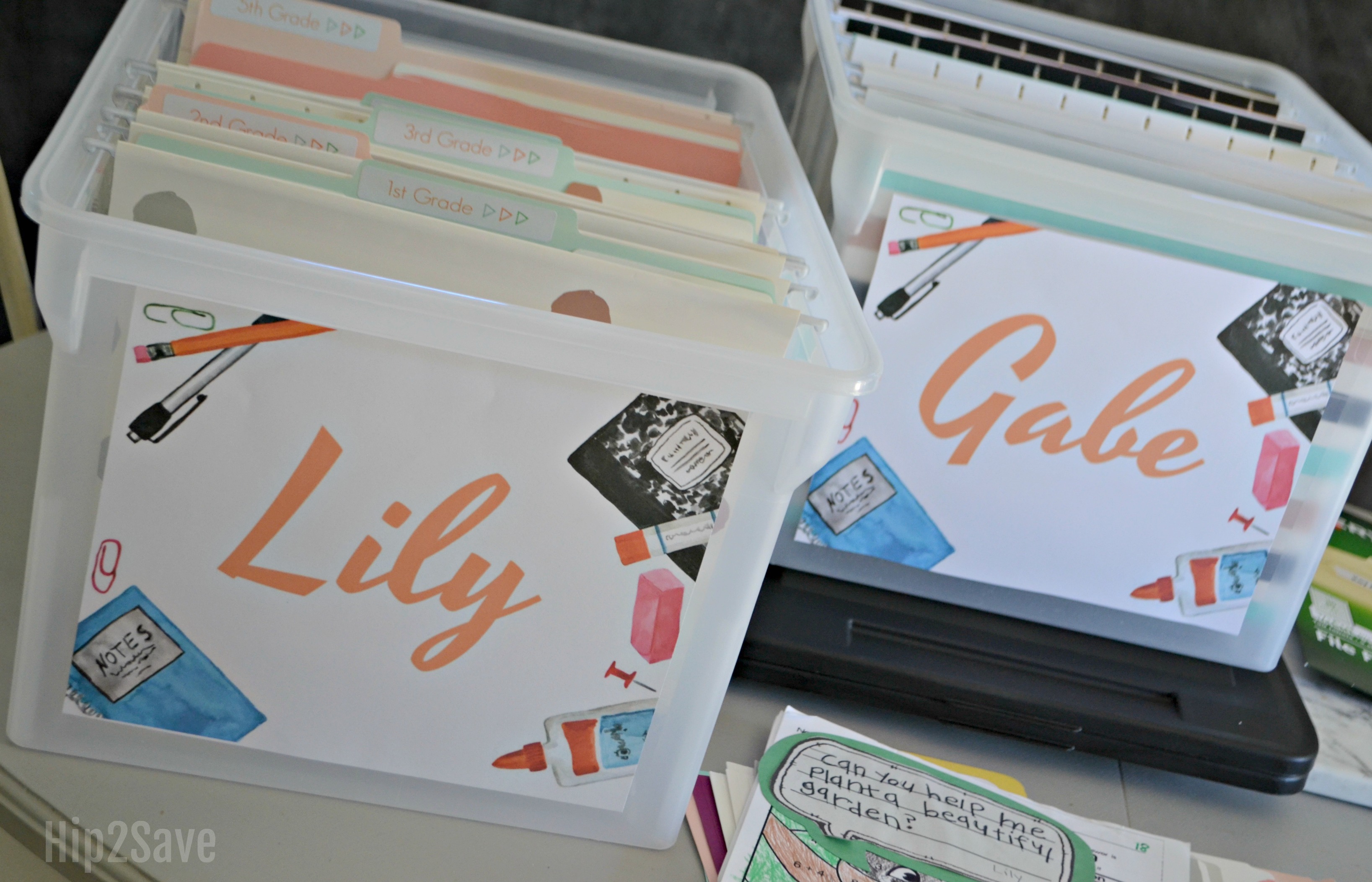 School Paper Organizer (Easy DIY With Free Printables Included)