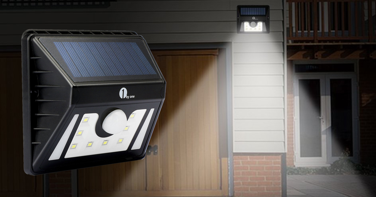 Amazon: 1byone Solar Powered Outdoor LED Light w/ Motion Sensor ONLY $9.35