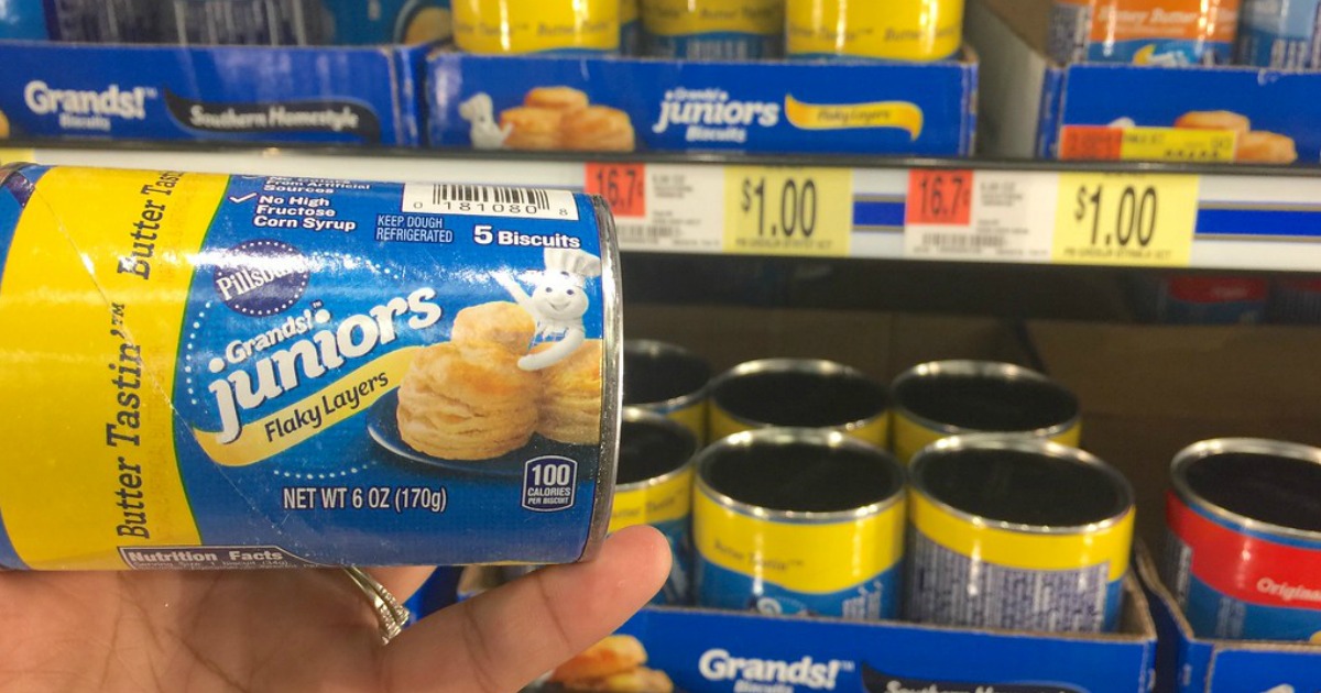 Walmart: Pillsbury Grands! Juniors Biscuits 5-Count Only 50¢