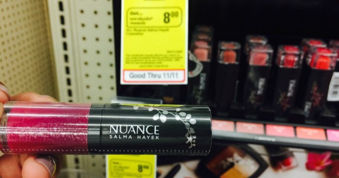 CVS Shoppers! 75% Off Nuance Salma Hayek Cosmetics After Rewards