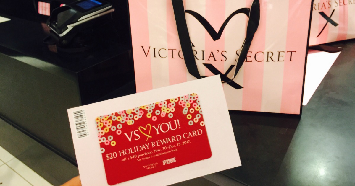Free $20 Victoria's Secret Reward Card with $40 Purchase (In-Store and ...
