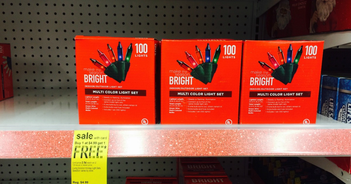 Walgreens: Buy 1 Get 1 FREE Christmas Lights