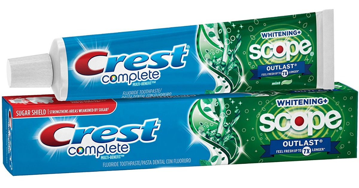 Amazon: Crest Complete Whitening Toothpaste Large Tube ONLY 97¢ (Add-On ...