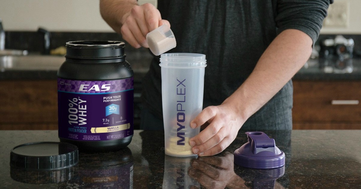 Amazon: EAS 100% Pure Whey Protein Powder Vanilla 2 Pound Container ...