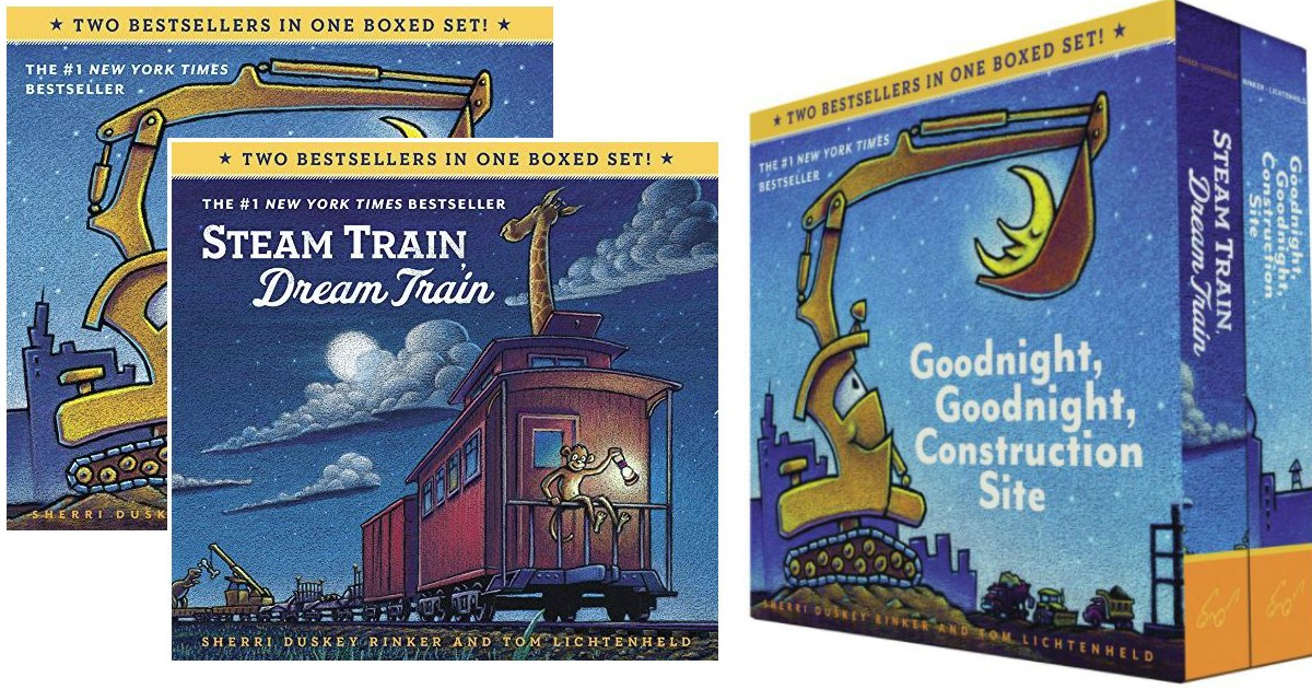 Goodnight, Construction Site + Steam Train, Dream Train Board Books Set ...