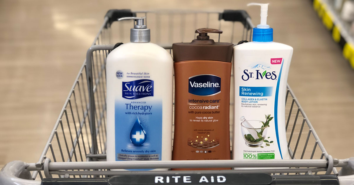 50% Off Vaseline, Suave & St. Ives Lotions at Rite Aid After Cash Back ...