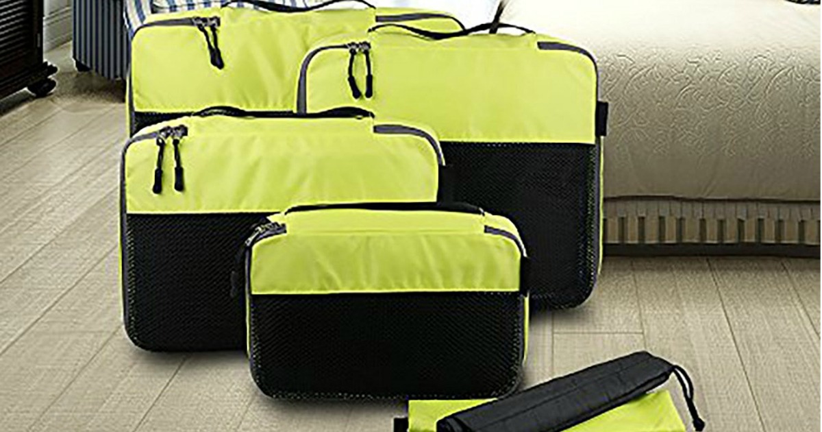Amazon: OXA 4-Piece Packing Cube Set w/ Laundry & Shoe Bags Only $12.79