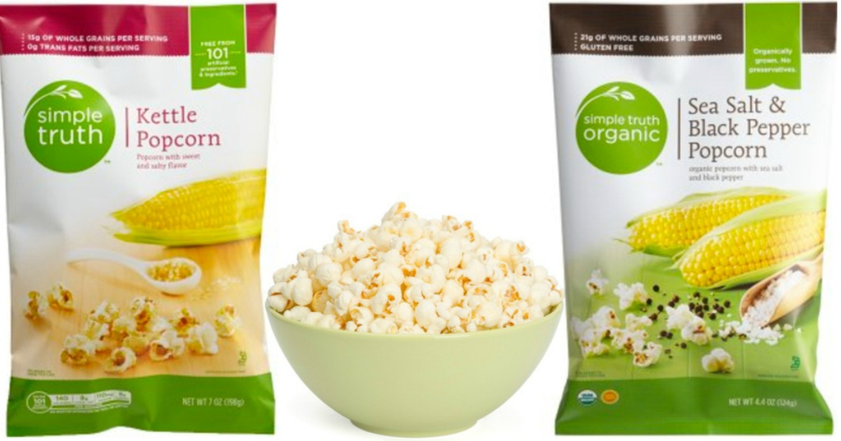 Kroger & Affiliates: FREE Simple Truth Bagged Popcorn eCoupon (Download ...
