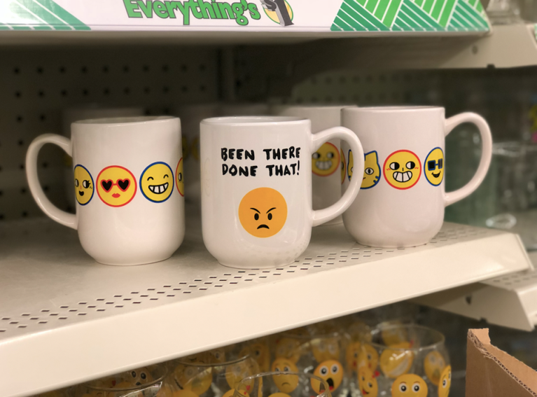 Dollar Tree: Valentine's Day & Emoji Mugs ONLY $1