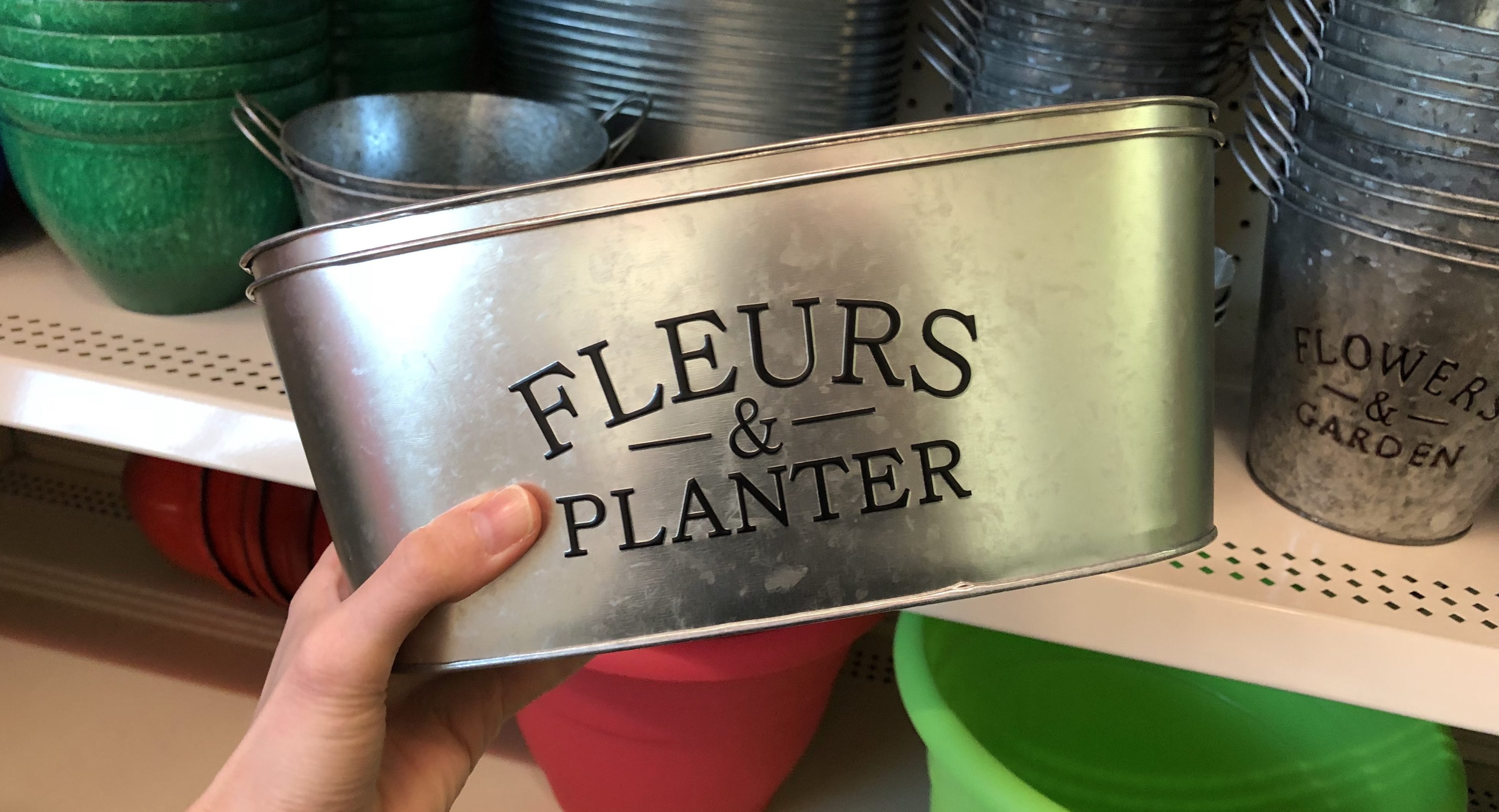 Dollar Tree Finds: Metal Flower Planters Just $1