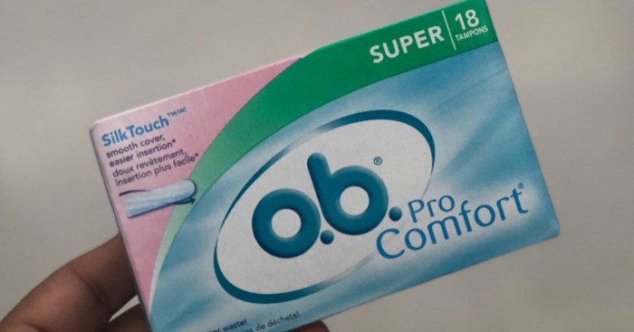 FREE o.b. Tampons 18-Count Package