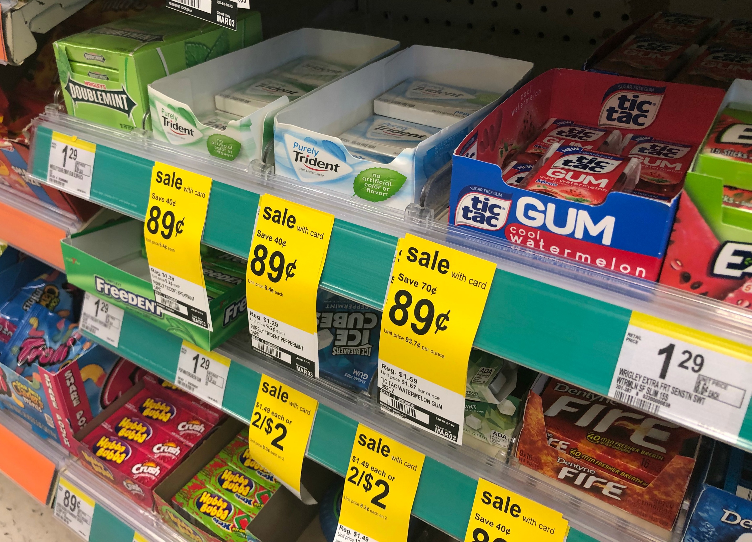 Tic Tac Gum Only 39¢ at Walgreens