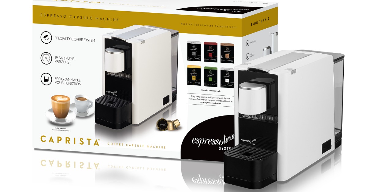 Espressotoria Caprista Espresso Machine AND 72 Capsules Only $53.64 Shipped
