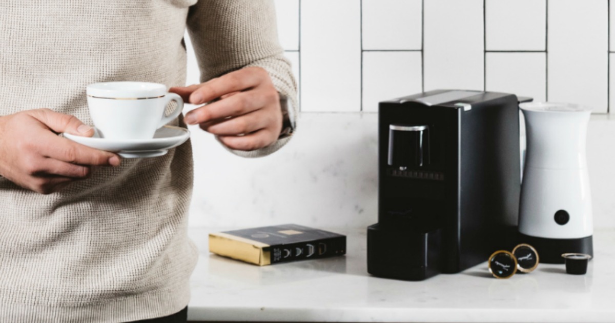 Espressotoria Caprista Espresso Machine AND 72 Capsules Only $53.64 Shipped
