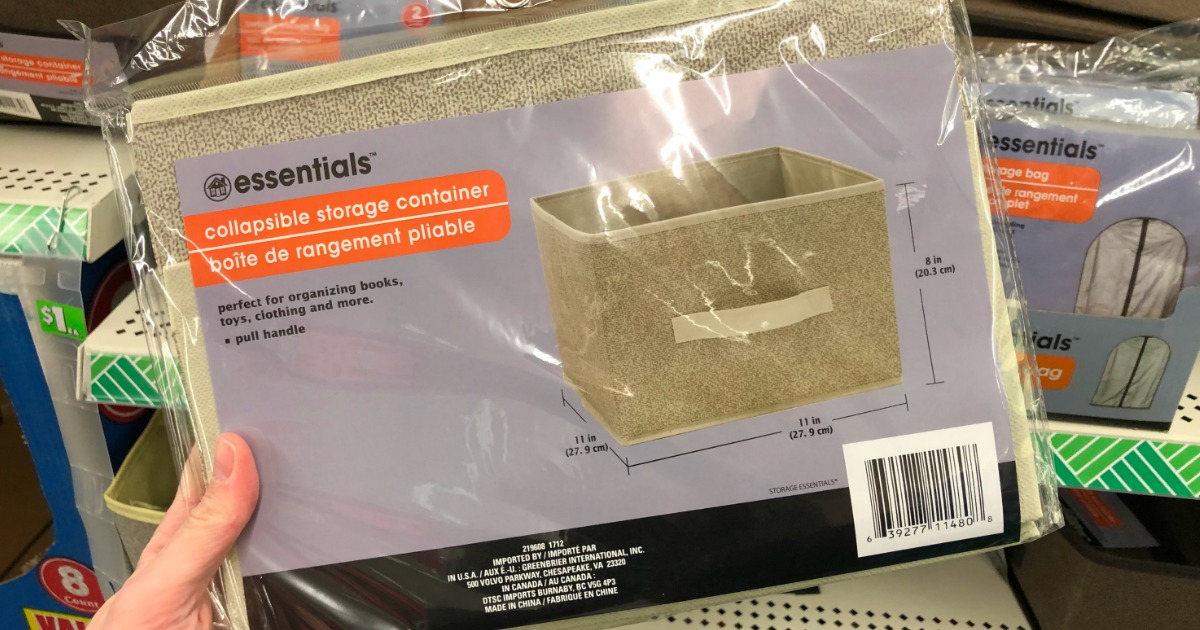 Collapsible Storage Containers Just $1 at Dollar Tree